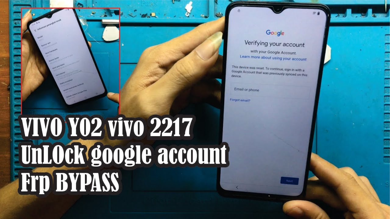 VIVO Y02 FRP BYPASS, vivo 2217 account google unlock bypass - YouTube