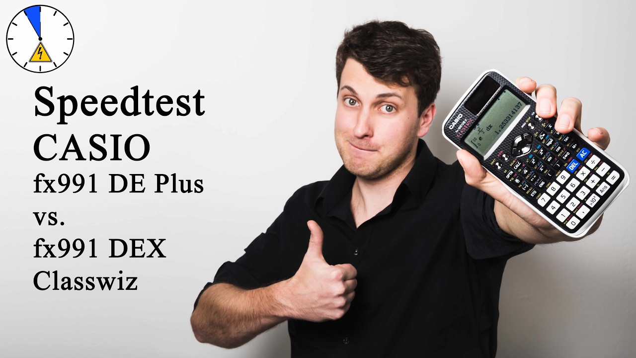 Speedtest Casio fx 991 DE Plus vs. fx 991 DEX - Benchmark - YouTube