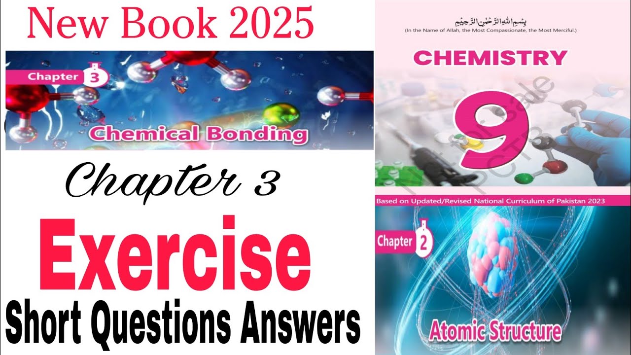 Class 9 chemistry chapter 3 exercise short questions answers new book ...