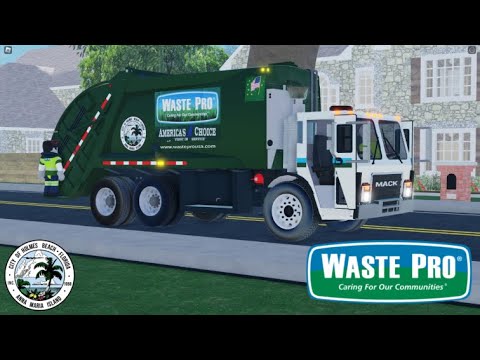 Waste Pro: Mack LR Mcneilus Rear Loader With 2001 Waste Pro Logo - YouTube