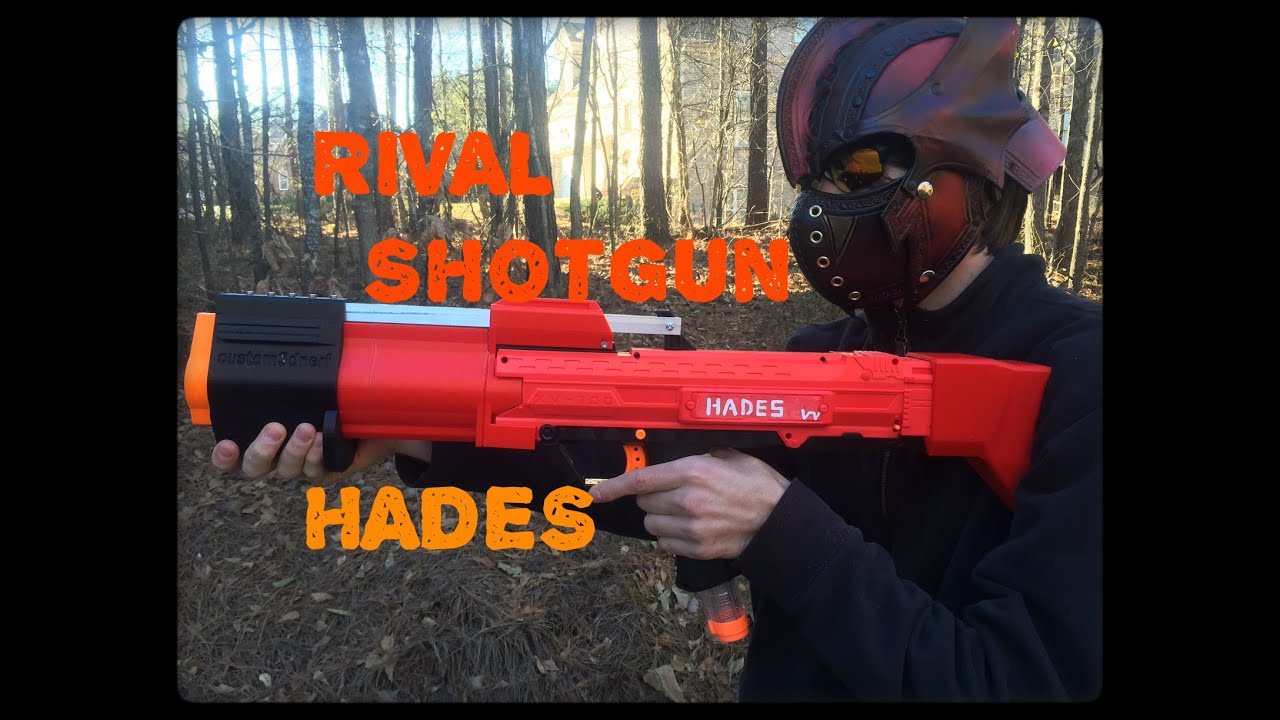 NERF MOD: RIVAL HADES SHOTGUN (Pump Action Apollo Kit) - YouTube