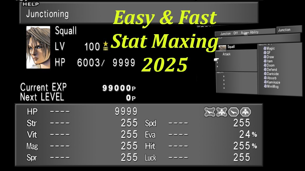 Ultimate FF8 Stat Maxing Guide 2025! - YouTube
