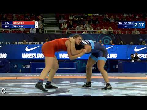 Qual. WW - 76 kg: S. SAENKO (MDA) v. C. VESCAN (FRA)