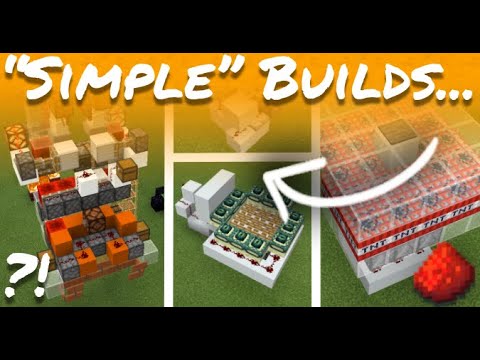 Some Very Simple, Very RANDOM Redstone Builds (Redstone Contraption ...