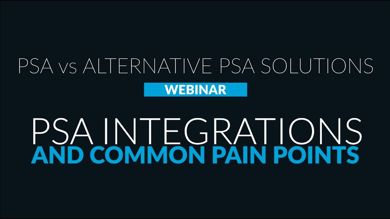 PSA Integrations and Common Pain Points - YouTube