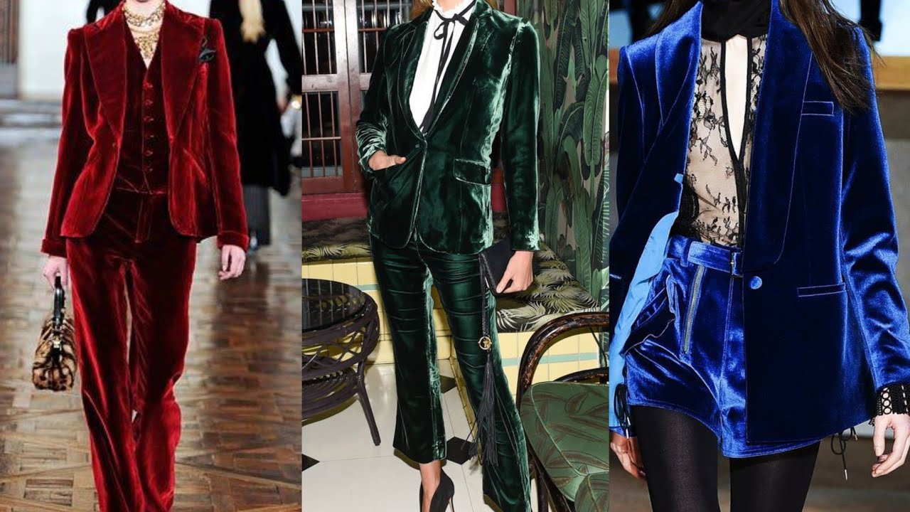 Stylish & Beautiful Velvet Blazer Designs // Velvet Blazers Designs ...
