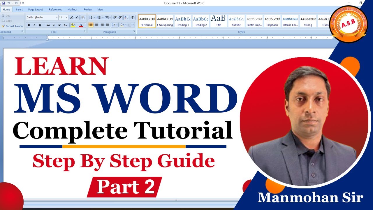 Microsoft Word Full Course: Beginner to Advanced | Complete Tutorial ...