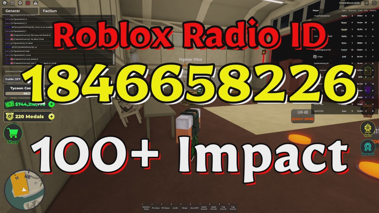 Impact Roblox Radio Codes/IDs - YouTube