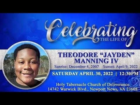 Celebrating the Life of Theodore “Jayden” Manning IV - YouTube