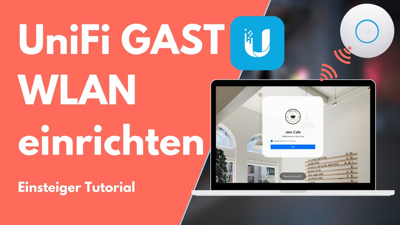 UniFi Gast WLAN mit Landingpage einrichten | UniFi Tutorial - YouTube