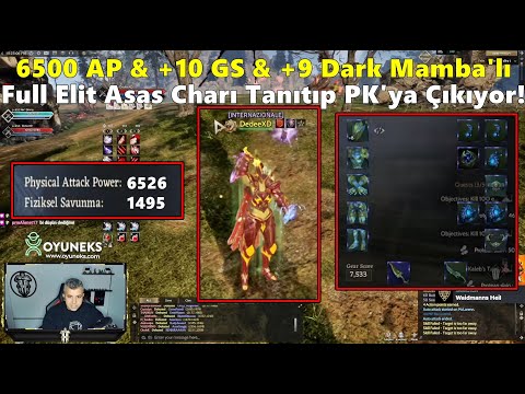 Hedvein | 6500 AP'li +10 GS & +9 Dark Mamba | Elit Asas Charı Tanıtıp PK'ya Çıkıyor! | Rise Online