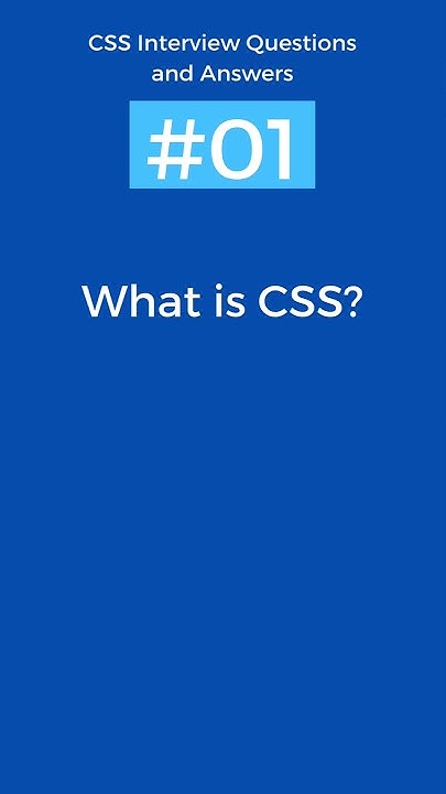 What is CSS | What is the use of CSS | CSS Interview Questions and Answers Part - 1 #shorts # ...