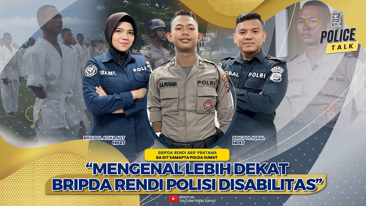 MENGENAL LEBIH DEKAT BRIPDA RENDI POLISI DISABILITAS || PODCAST ...