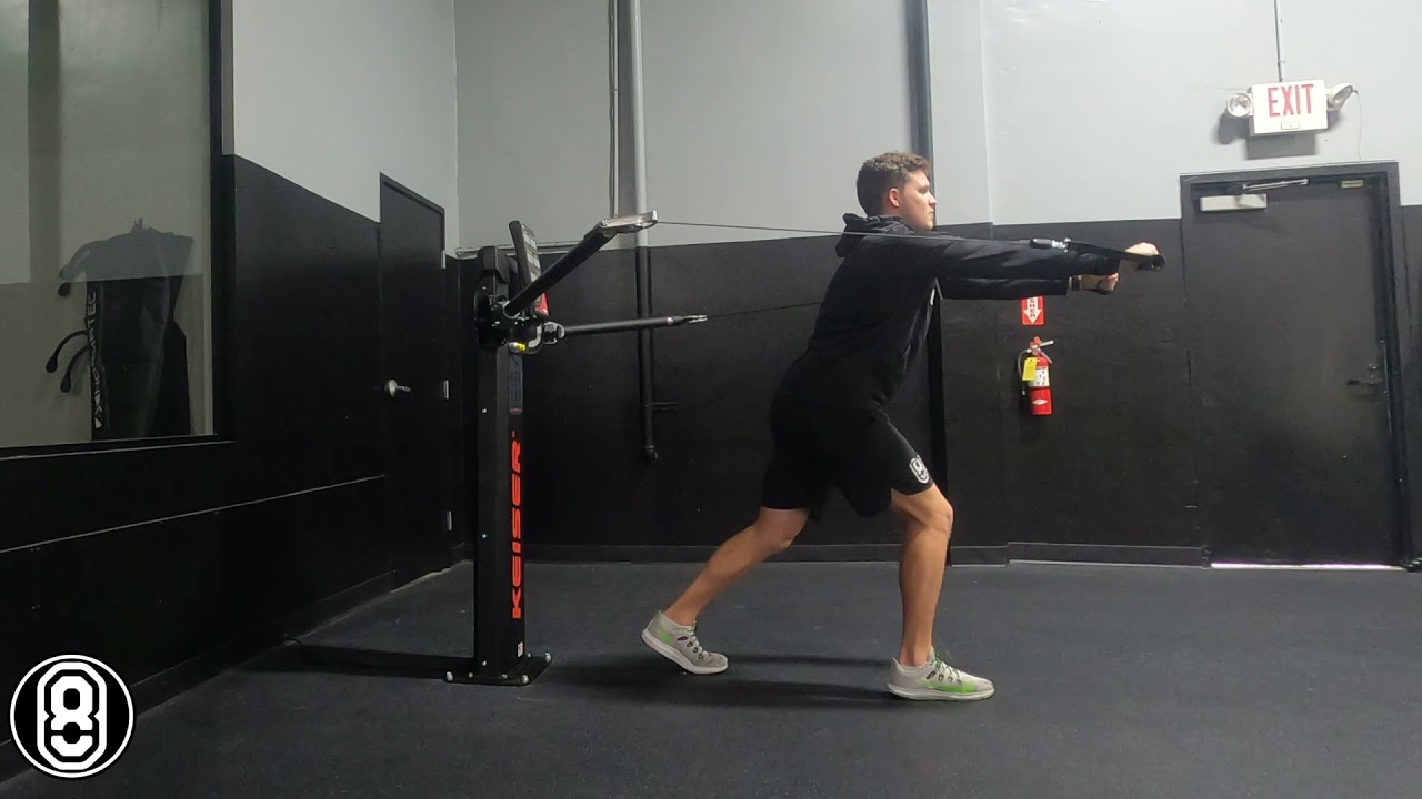 Activ8 | Keiser Split Stance Chest Press - YouTube