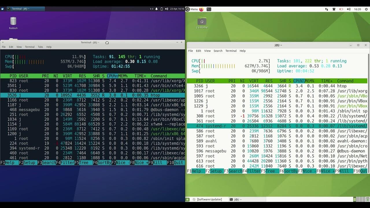 Xubuntu 22.04 vs Ubuntu Mate 22.04 RAM Usage - YouTube