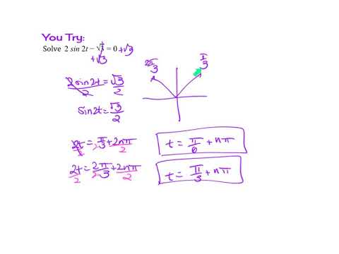 5 3 Day 2 Solving Trig Equations Multiple Angles - YouTube