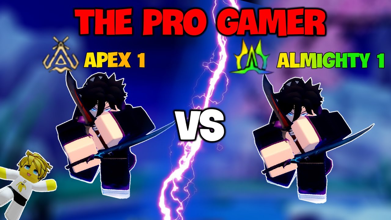 THE PRO GAMER APEX 1 vs THE PRO GAMER ALMIGHTY 1 | Anime Defenders ...