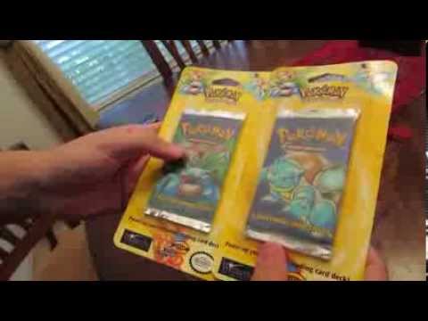 1999 Original POKEMON Base Set BOOSTER PACKS - YouTube