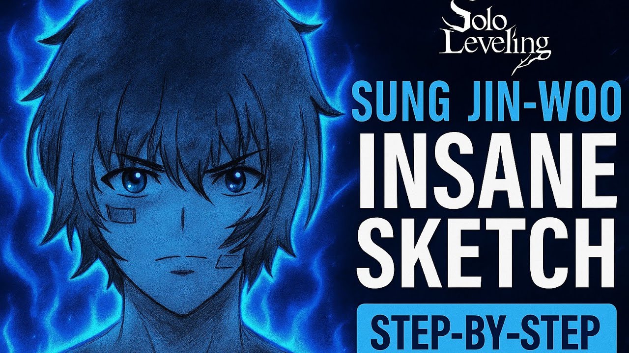 “Sung Jin Woo Sketch 🔥 INSANELY Clean Step By Step Tutorial” - YouTube