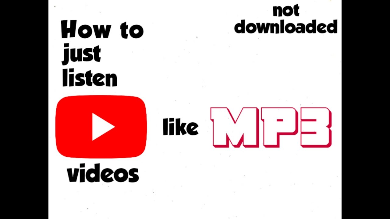 How to play youtube songs online while in the home screen like mp3 ...