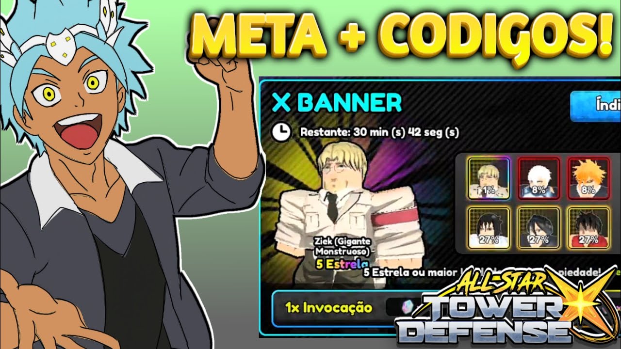 🔴 LIVE ASTD X - BANNER + META ATUAL + CODIGOS 15/08! ALL STARS TOWER ...