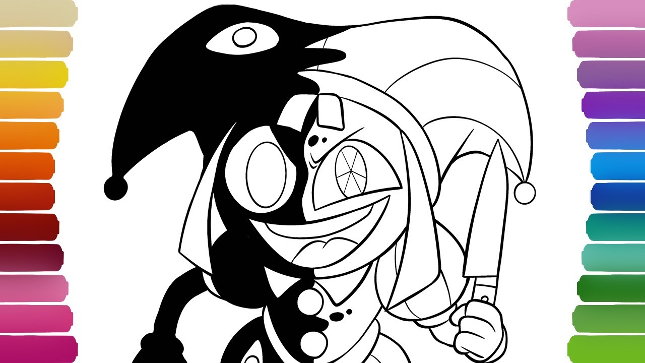 POMNI get ABSTRACTED Coloring Pages / How to Color The Amazing Digital ...