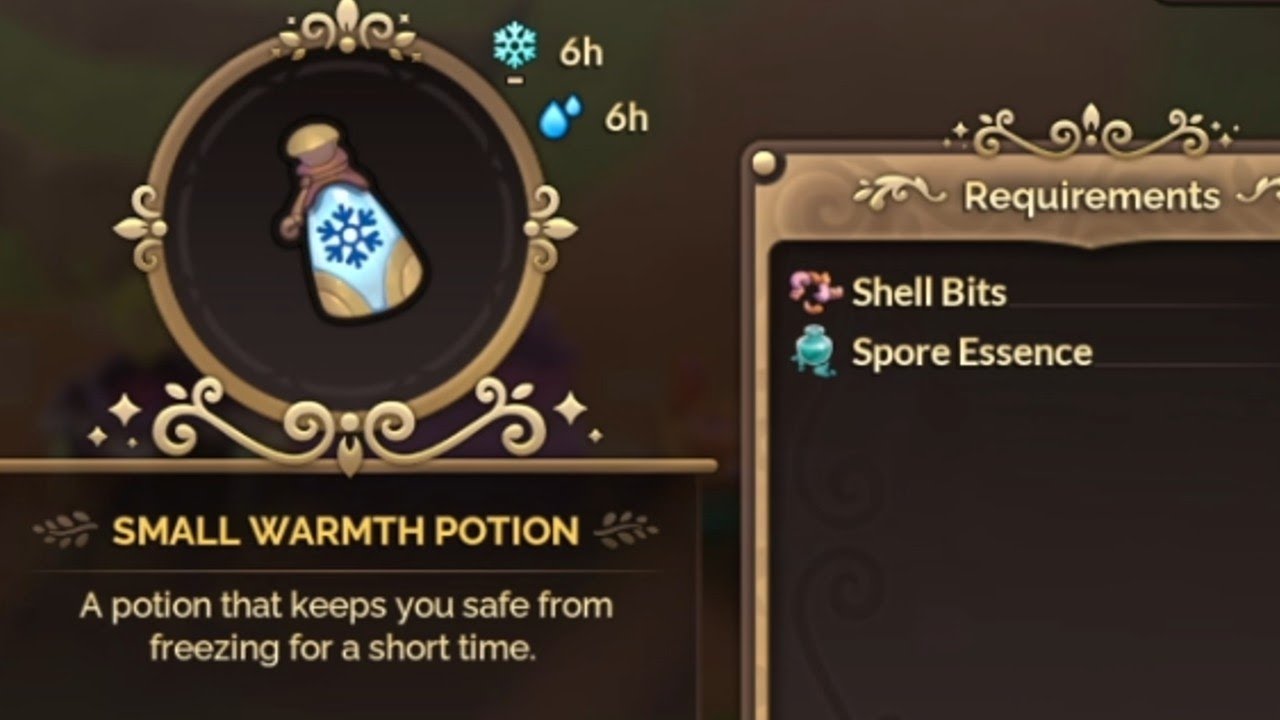 How to Make a Warmth Potion in Fae Farm - YouTube