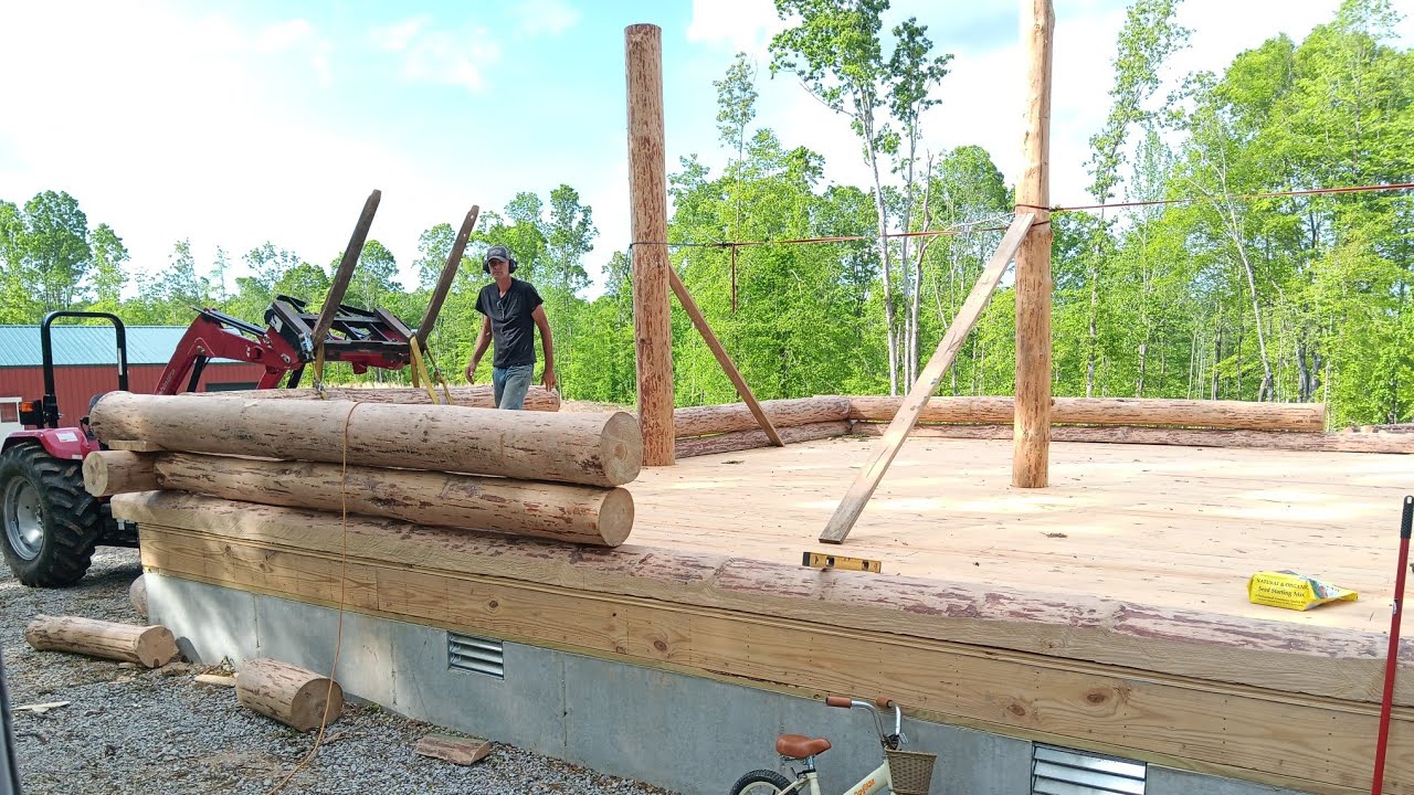 From Forest to Home: Hand-Built Log Cabin - YouTube