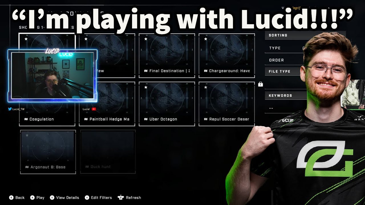 OpTic Fan Goes Crazy When He Is In Lucid's Custom Lobby!! - YouTube
