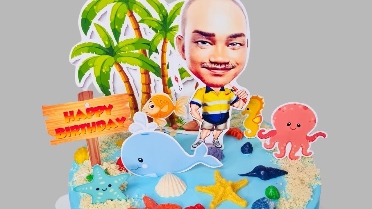 Fisherman Cake |Fisherman Cake with Pastillas Toppers - YouTube