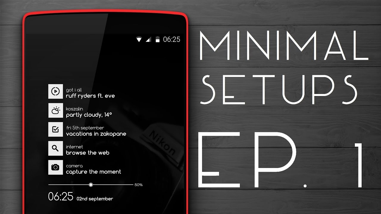 Android Themes Ep.1 - Minimal Setups - YouTube
