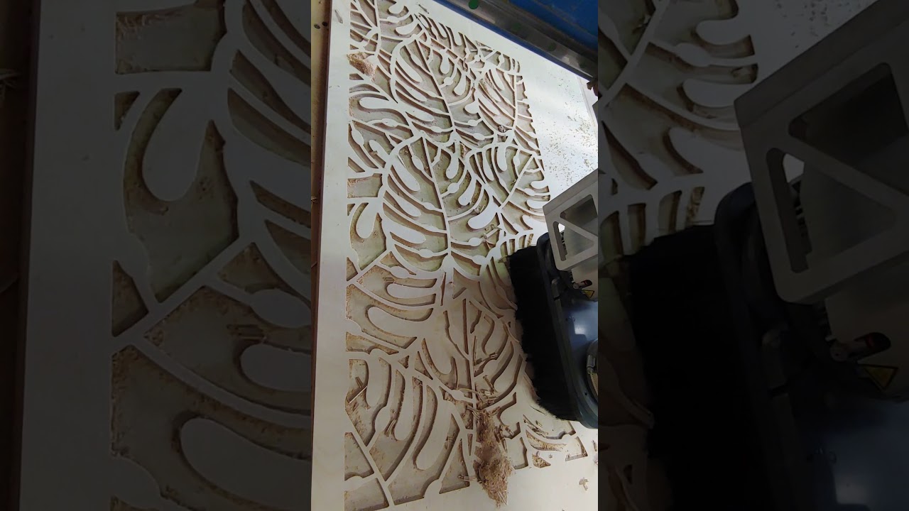 Beautiful cnc Hawaii monstera leaf inlay. #Shorts - YouTube