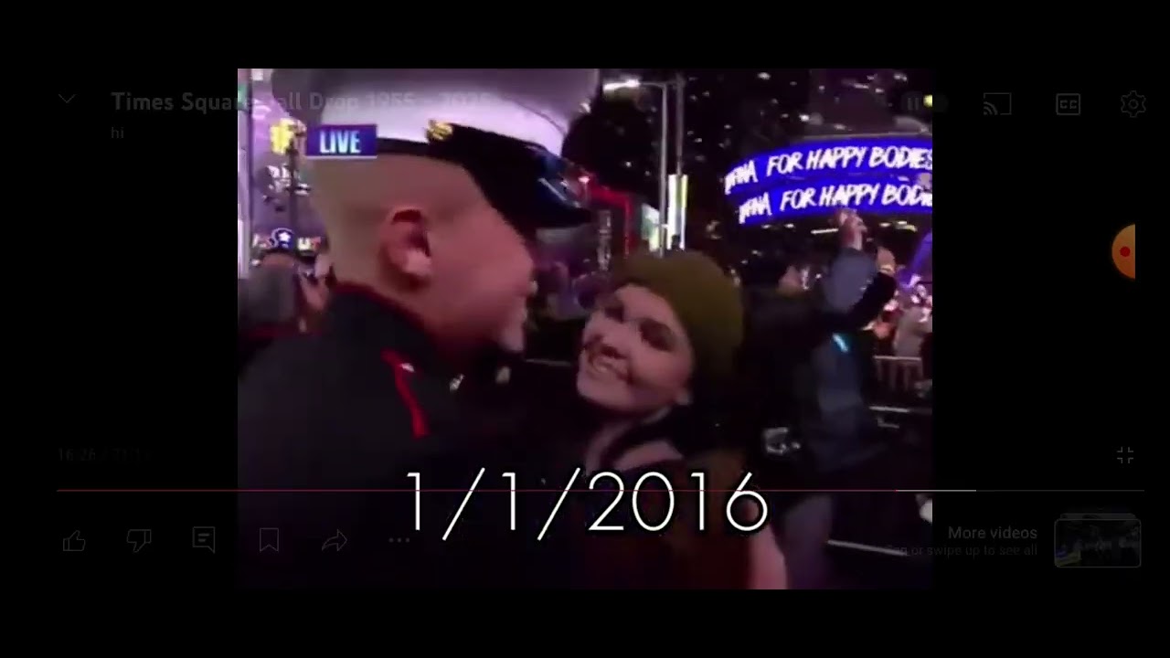 time square ball drops 1995-2025 on truly old year - YouTube