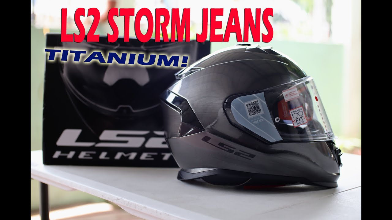 Ls2 Storm Jeans Titanium Unboxing and first look - YouTube