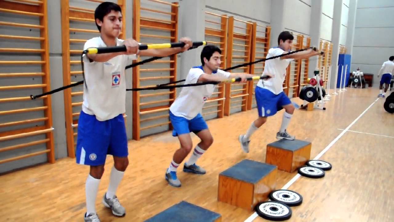 Soccer Strength: TRX Rip Trainer Box Jump - YouTube