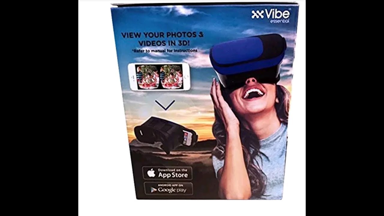 Vibe Essentials VR Virtual Reality Headset (Blue) - YouTube