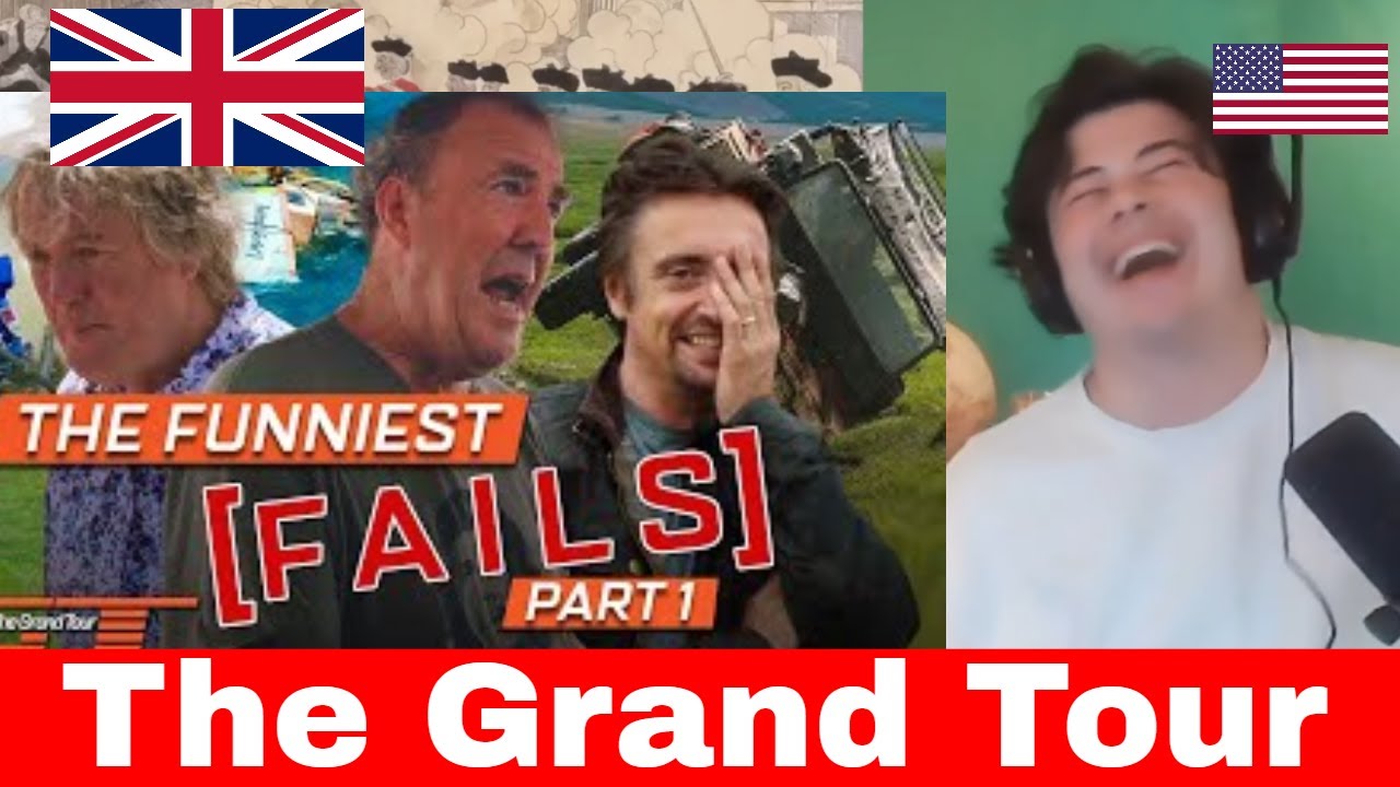 American Reacts The Biggest and Funniest Fails: Part 1 | The Grand Tour ...