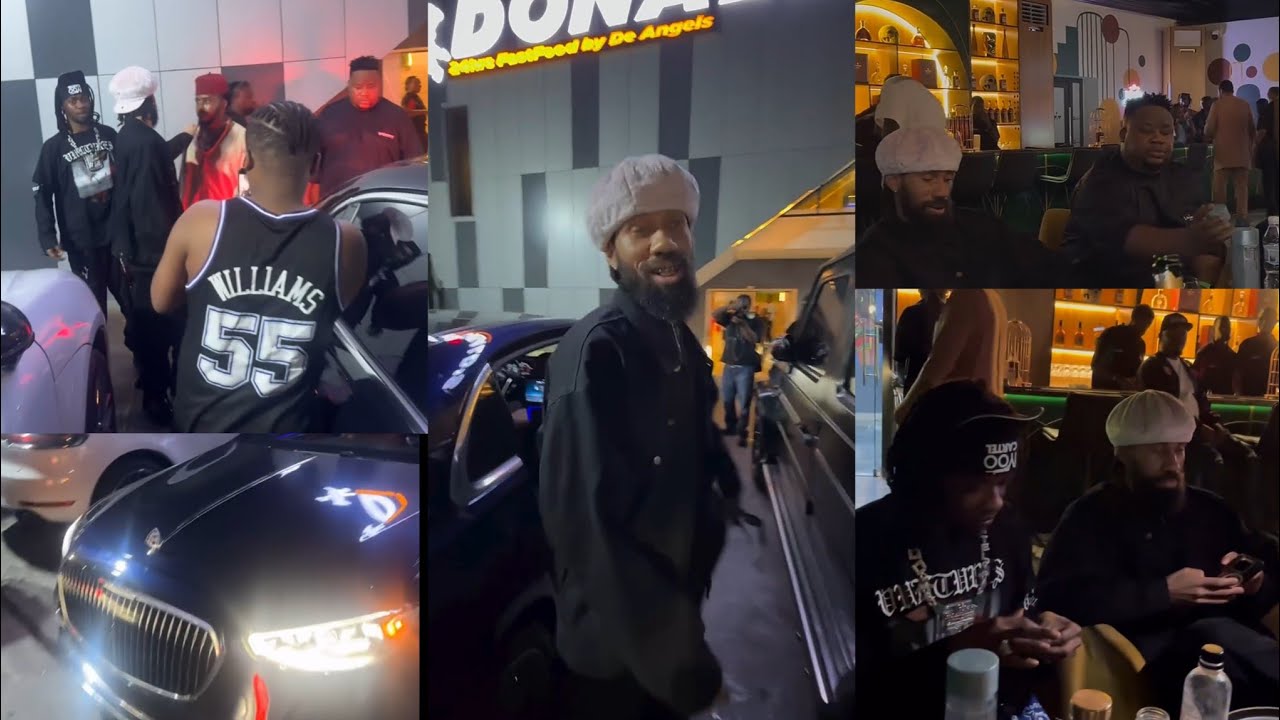 Phyno visit Cubana chief priest new restaurant with his exotic car's ...