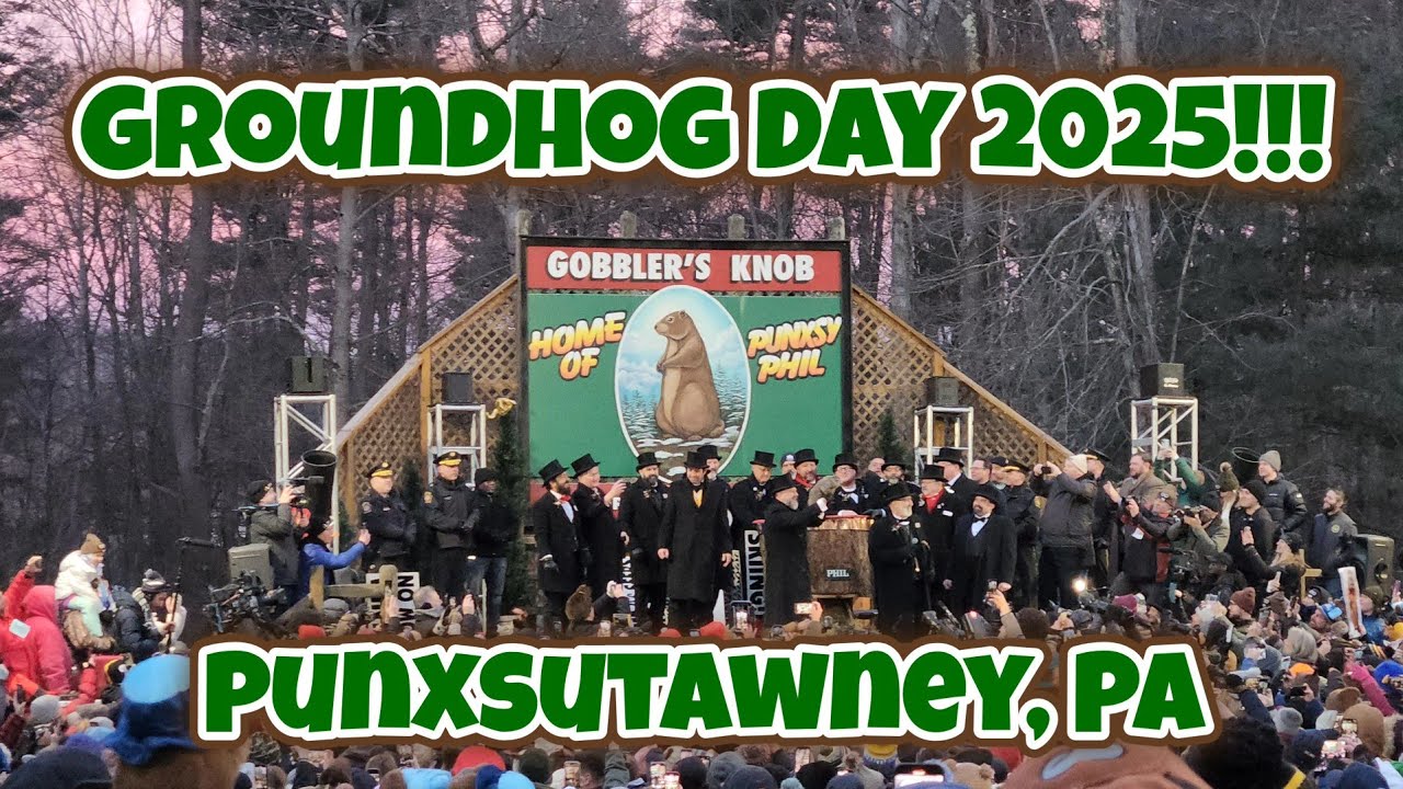 GROUNDHOG DAY 2025 - PUNXSUTAWNEY, PA - YouTube