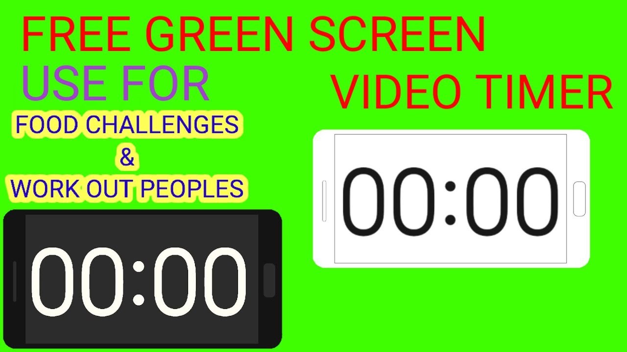#GREENSCREEN #VIDEOTIMER FREE GREEN SCREEN VIDEO TIMER 30 MINUTES ...