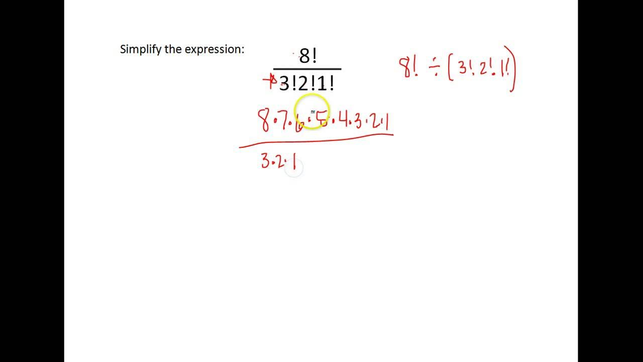 PreCalc A U8A5 simplifying factorials - YouTube