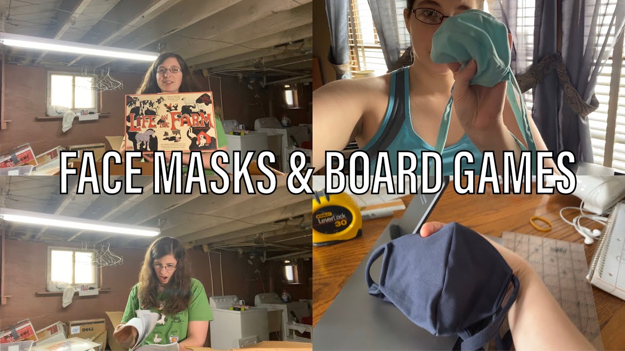 FACE MASKS & BOARD GAMES | VLOG - YouTube