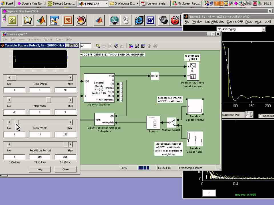 Fourier Analysis and Re-synthesis in Simulink - YouTube