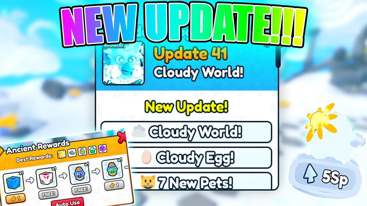 NEW CLOUDY WORLD + ANCIENT REWARDS UPDATE in Rebirth Champions ULTIMATE ...