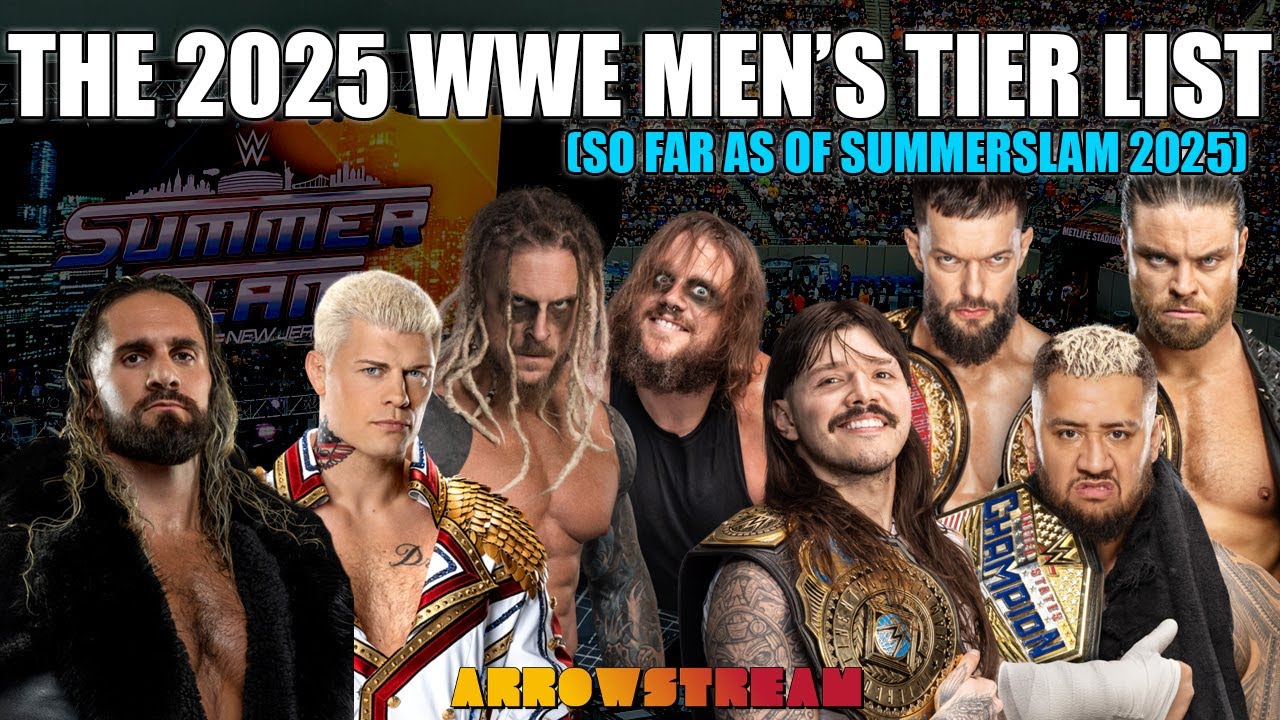 The 2025 WWE Men's Roster Tier List (So Far)! 👑 - YouTube