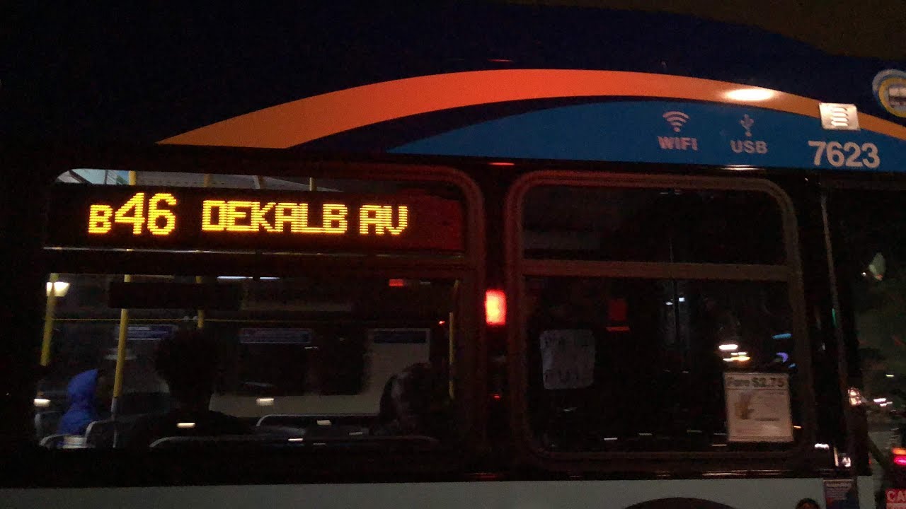 2018 New Flyer XD40 #7623 on the B46 Select Bus Service at Utica Avenue ...