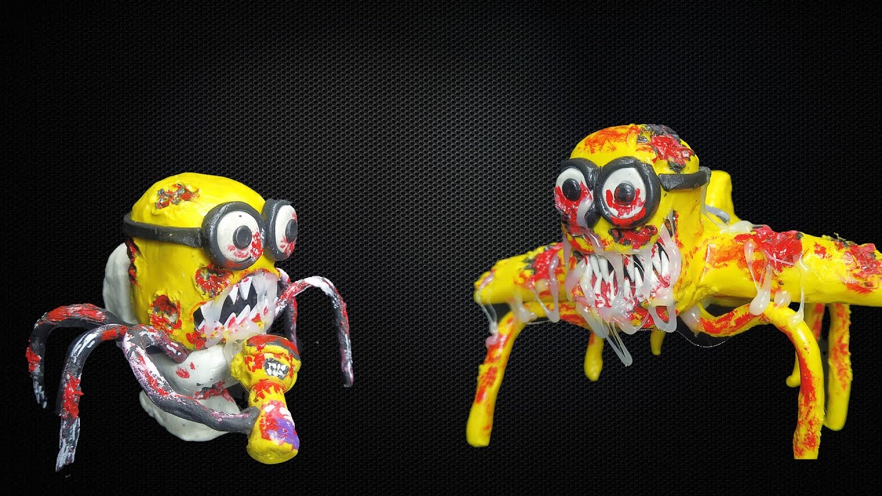 Making MINION INFECTED SKY with clay - YouTube