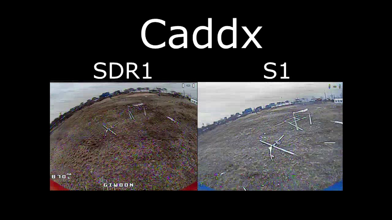 Caddx SDR1 vs S1 - YouTube