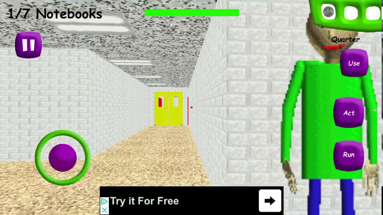 Baldi’s basics I was scared - YouTube