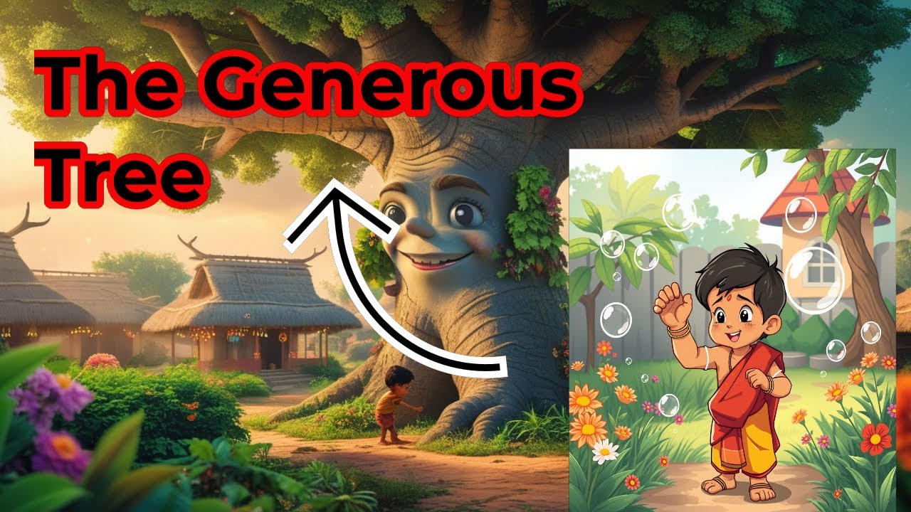 The Generous Tree || Heartwarming Moral Story In Hindi || Hindi Kahaani ...